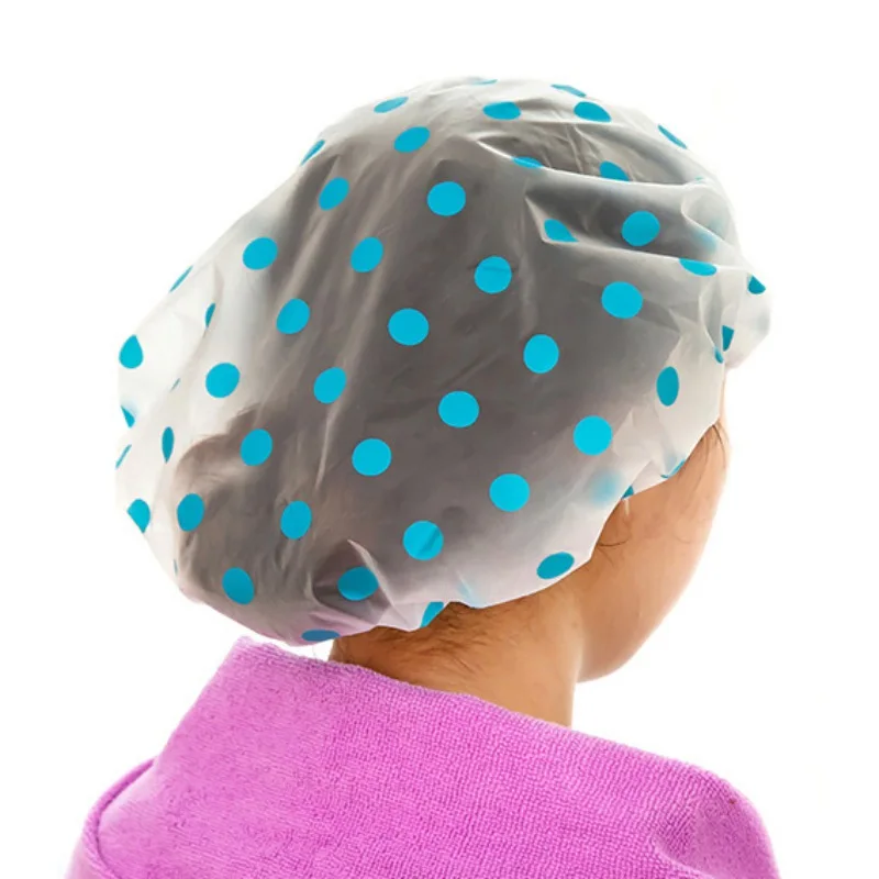 Hot 1PC Waterproof Shower Cap Elastic Band Hat Bath Cap Cute Cartoon ...