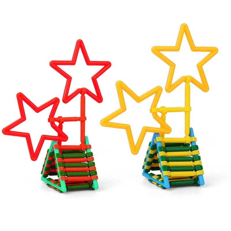 1 Bag 700pcs Assembled Educational Toys Smart Stick Plastic Building ...