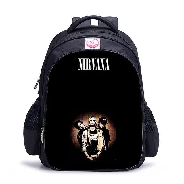 LUOBIWANG Rock Band Nirvana Backpack for Teenager Boys and Girl Famous ...