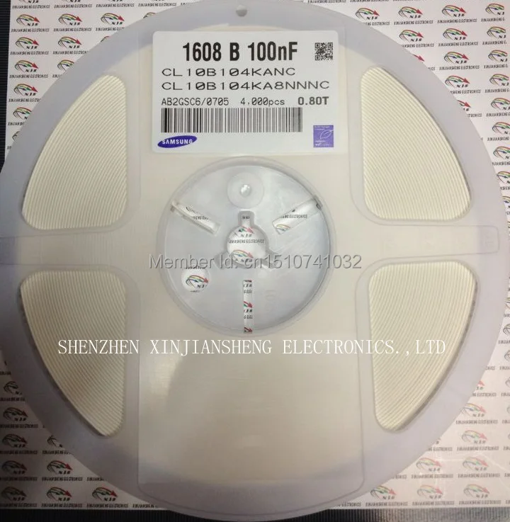 0805 104K 25V 100NF X7R ERRORS:10% 4000PCS NEW SMD Ceramic Capacitors ...