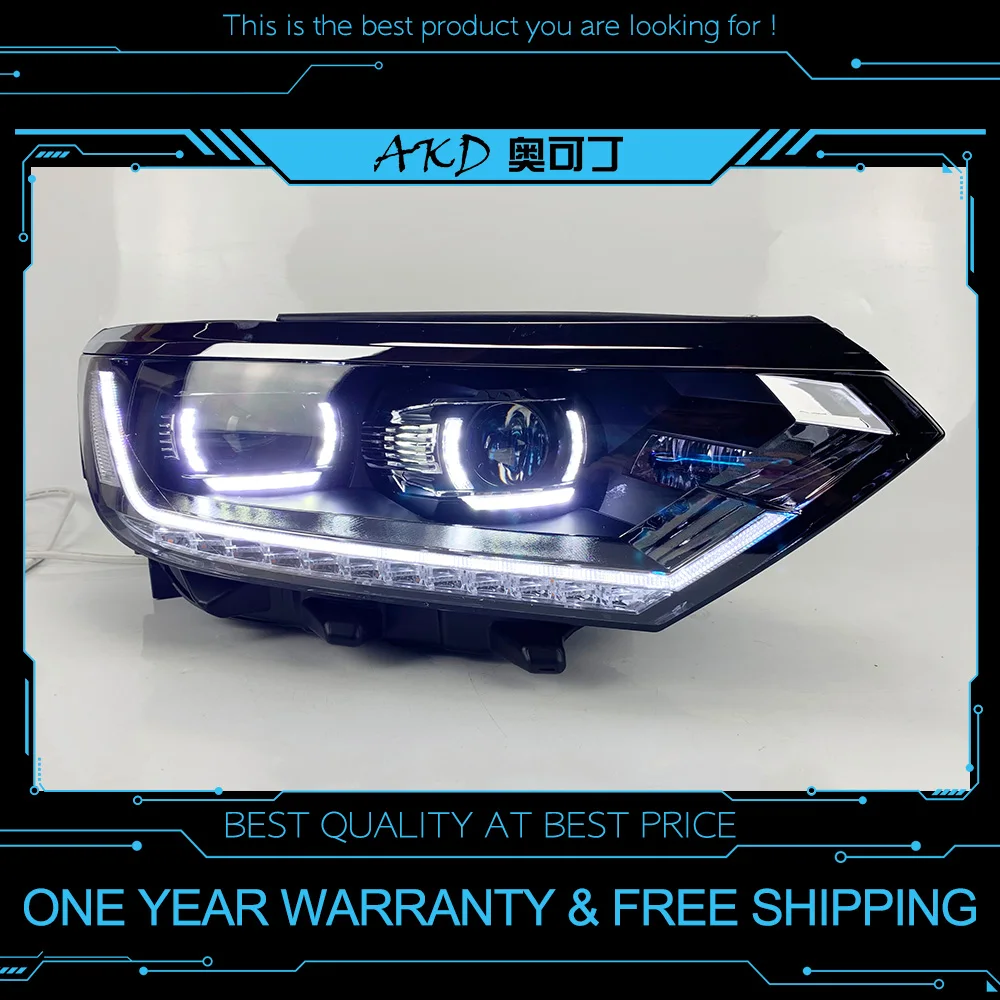 AKD tuning cars Headlight For VW Passat B8 Eur Verson Headlights LED ...