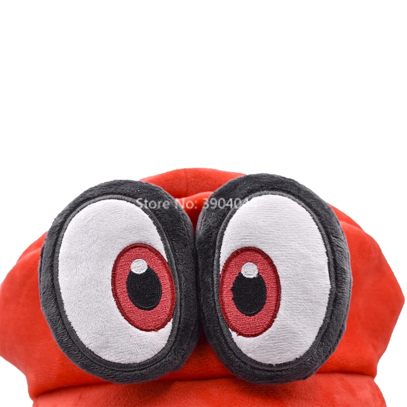 Anime Super Mario Cosplay Big Eye Odyssey Cappy Red Hat Mario Soft ...