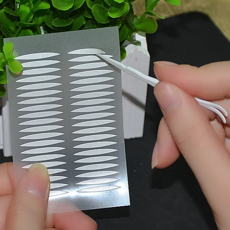 200 pcs/lot Stripe Olive Makeup Eyeliner Double Eyelid Tape Stickers ...