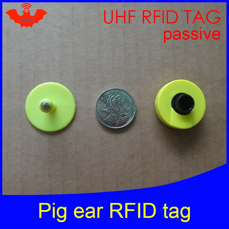 UHF rfid tag tracing electronic Animal ear tag EPC Gen2 ISO18000 6C ...
