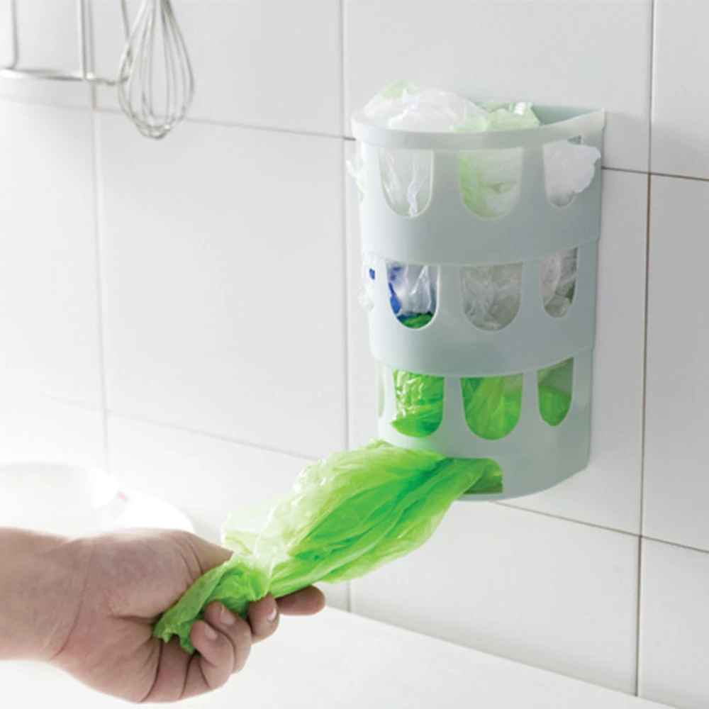 New Multipurpose Wall mounted Garbage Bags Tray Storage Box Plastic ...