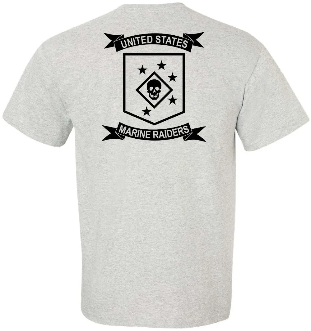 Usmc United States Marine Corps - Raider Battalion T Shirt Casual Men ...