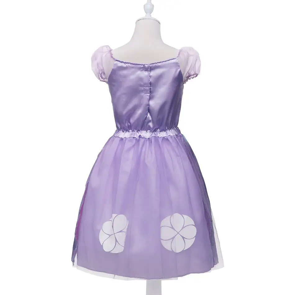 Princess Sofia Costume for Girls 3-10 Years - Cartoon Replica Dress for ...
