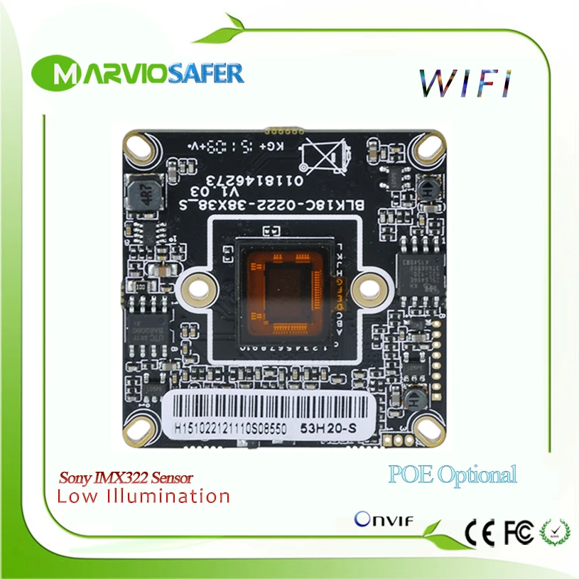 Sony Imx322/imx222 Sensor Full Hd 1080p 2mp Ip Camera Cctv Board With ...