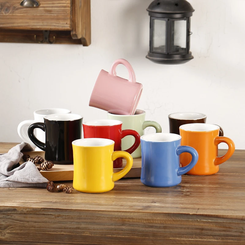 360 ml personnalisé logo heavy poids en céramique tasses à café, moka ...