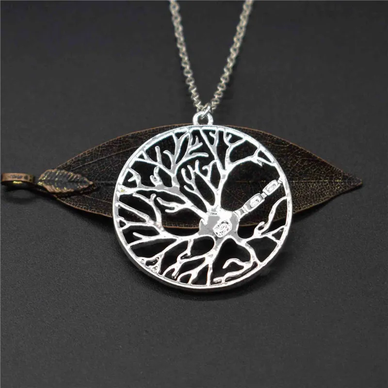 4 Colors New Brain Cell Neuron in a Circle Necklace Tree of Life ...