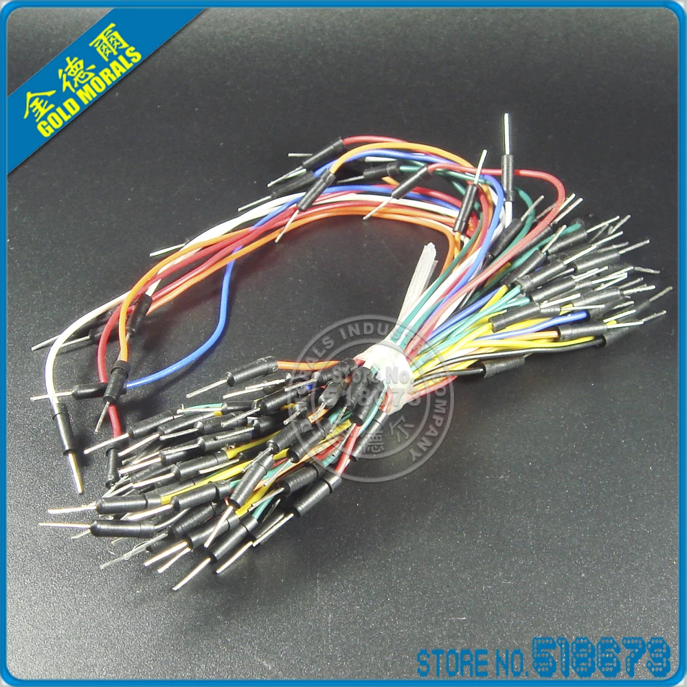 65pcs/set Jump Wire Cable Male to Male Jumper Wire for Arduino ...