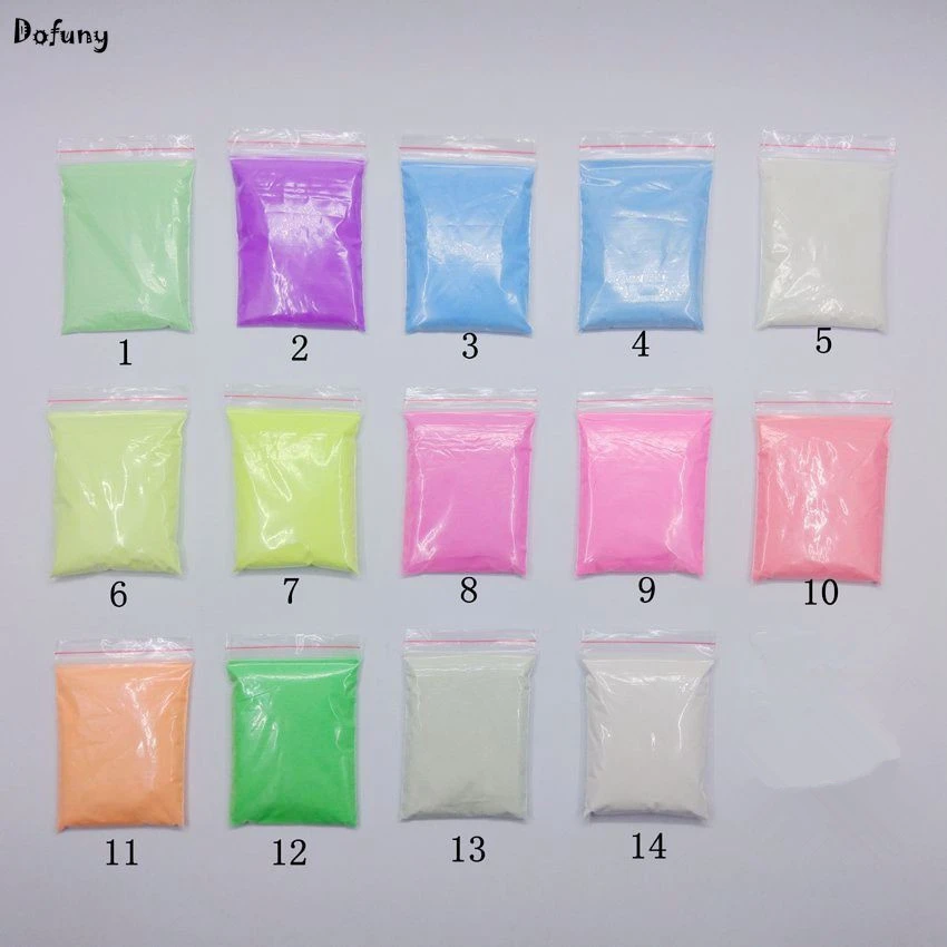 Dofuny 5 Colors Mixed Luminous Powder Phosphor Pigment Coating Diy ...