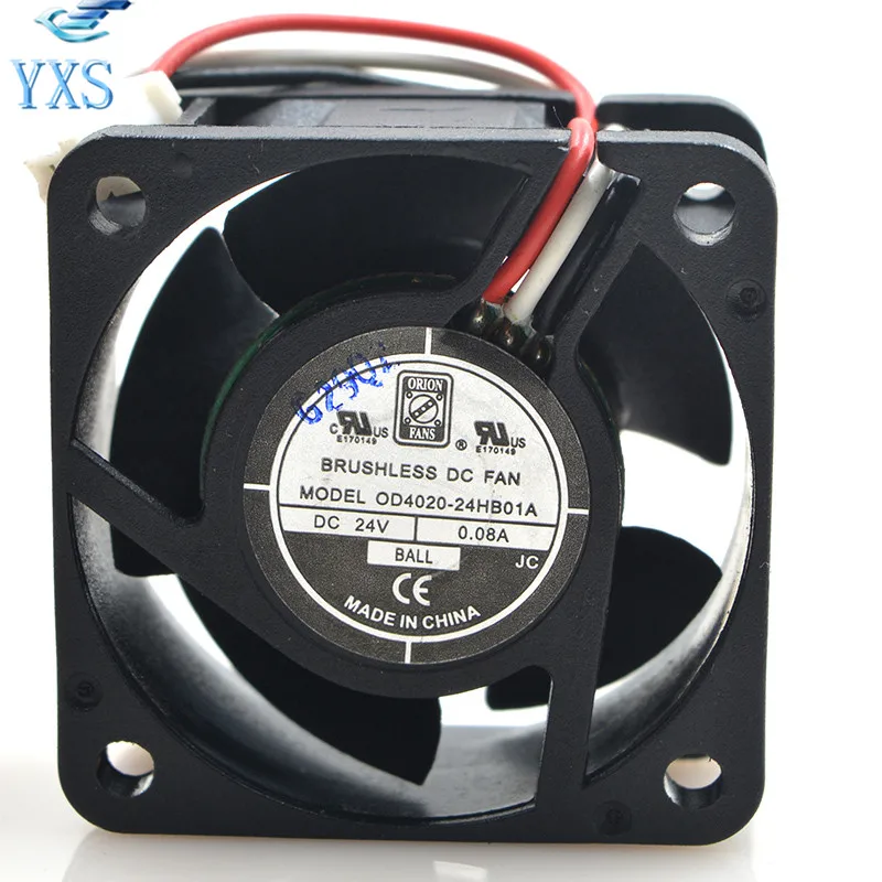 OD4020 24HB01A DC 24V 0.08A 4020 4CM 40*40*20mm 3 Wires Cooling Fan|fan ...