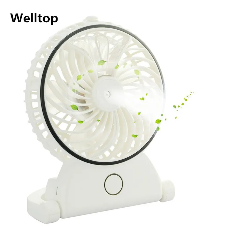 Welltop Portable Desktop Humidifier Fans Mini Handheld Fans USB ...