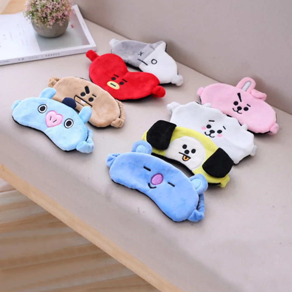 Practical New Brand Kpop BT21 Bangtan Boys Sleep Mask Jimin TATA Chimmy ...