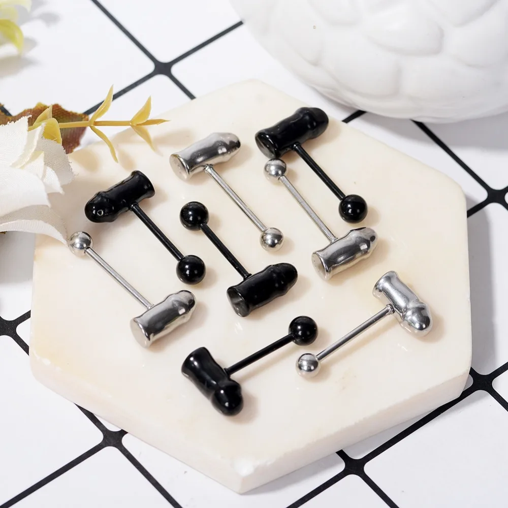 Bullet Vibrator Tongue Piercings Bar Tongue Body Jewelry Piercing ...