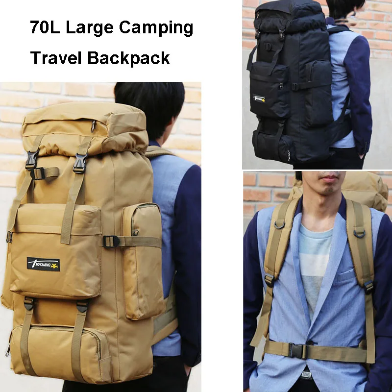 70L Large Travel Backpack - Camping NickNacks