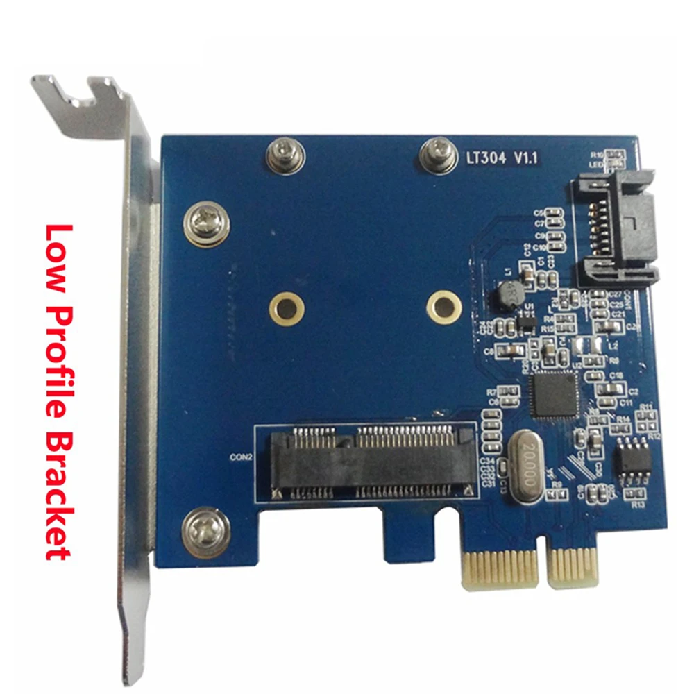 Desktop Internal SATA 6Gbps mSATA Combo Extender Adapter PCIe PCI e PCI ...