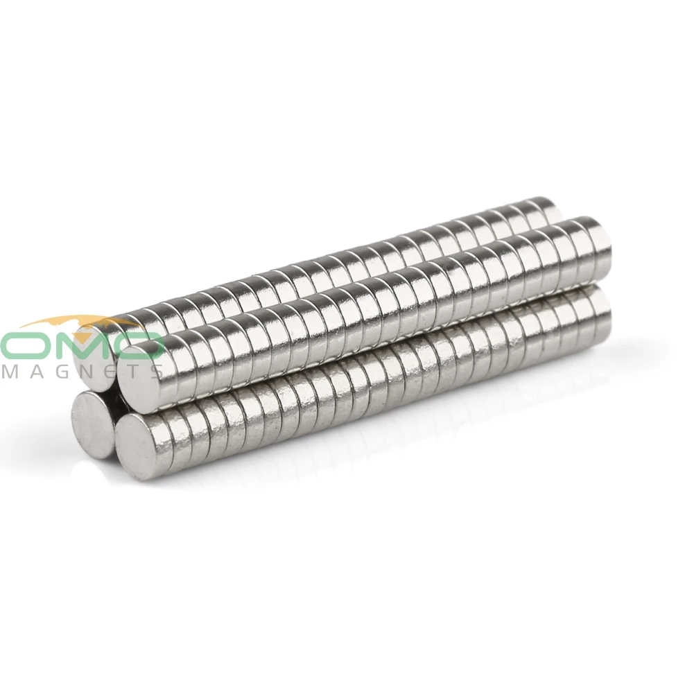 100pcs OMO Magnet N50 Diameter 3mm x 1mm thick Disc Rare Earth Neo ...