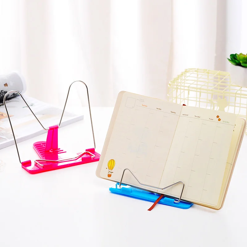 Creative Book Holder Portable Foldable Platic Reading Adjustable Angle ...