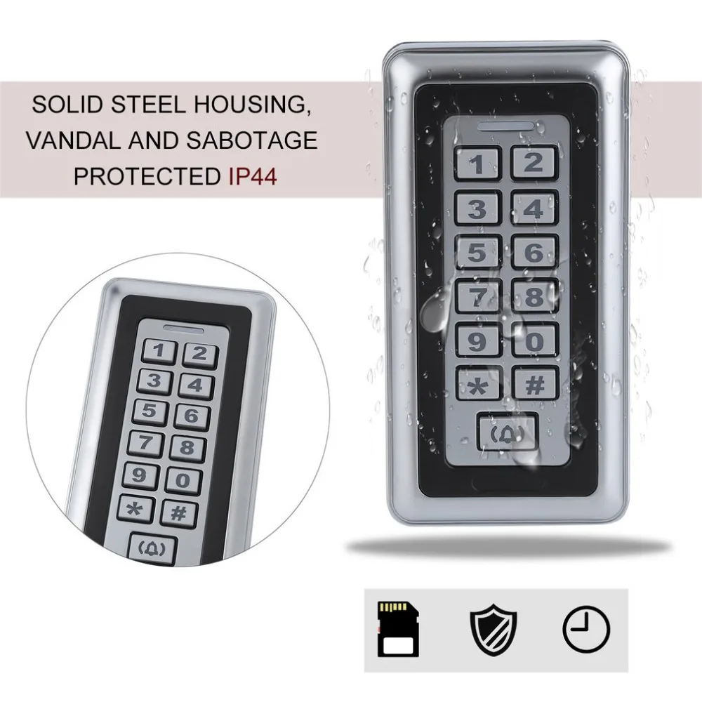 Home Security System PIN Code Lock With RFID Waterproof Metal Housing ...
