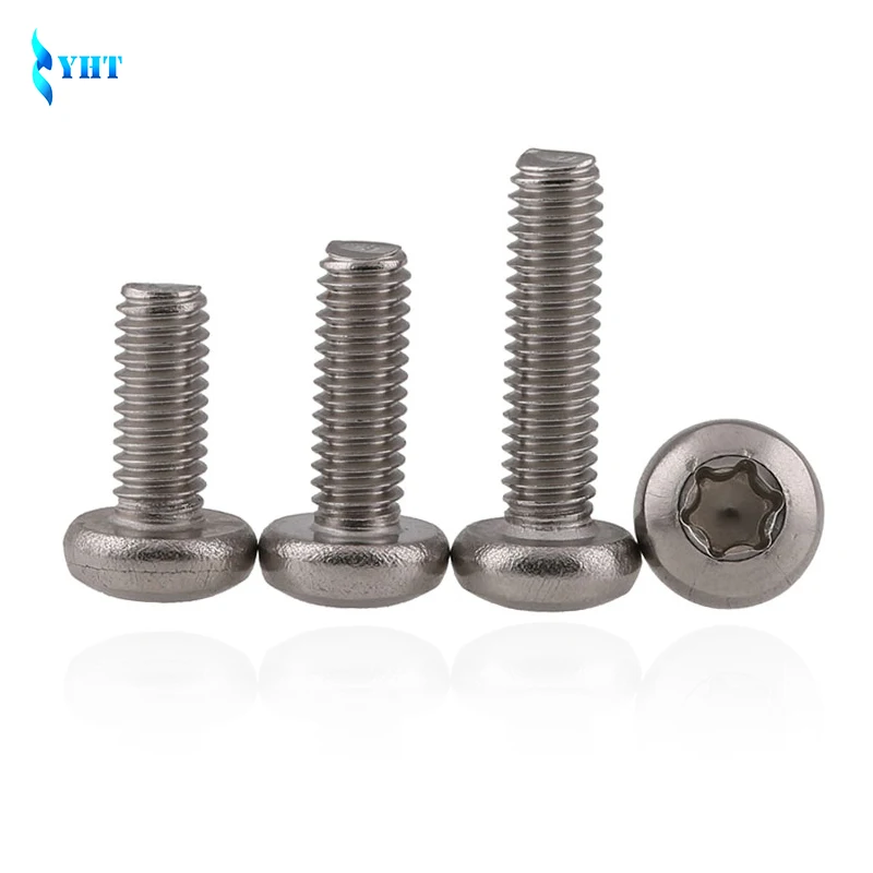 GB2672 SUS304 M2 M2.5 M3 M4 M5 M6 M8 six lobe 304 stainless steel pan head torx machine security ...