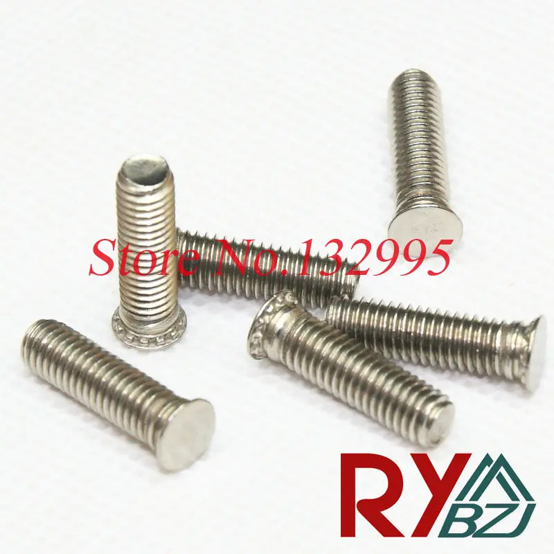 100pcs/lot M3,M4,M5,M6,M8*L PEM Pressure Riveting screw Pressure rivet ...