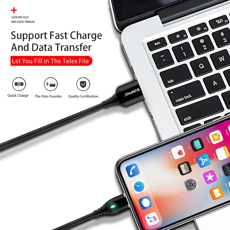 SUNPHG 1 м магнитное зарядное устройство Micro usb для samsung A7 A6 супер быстрый кабель ...