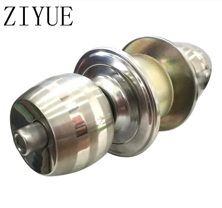 Stainless steel wooden door copper core ball lock indoor door lock ...