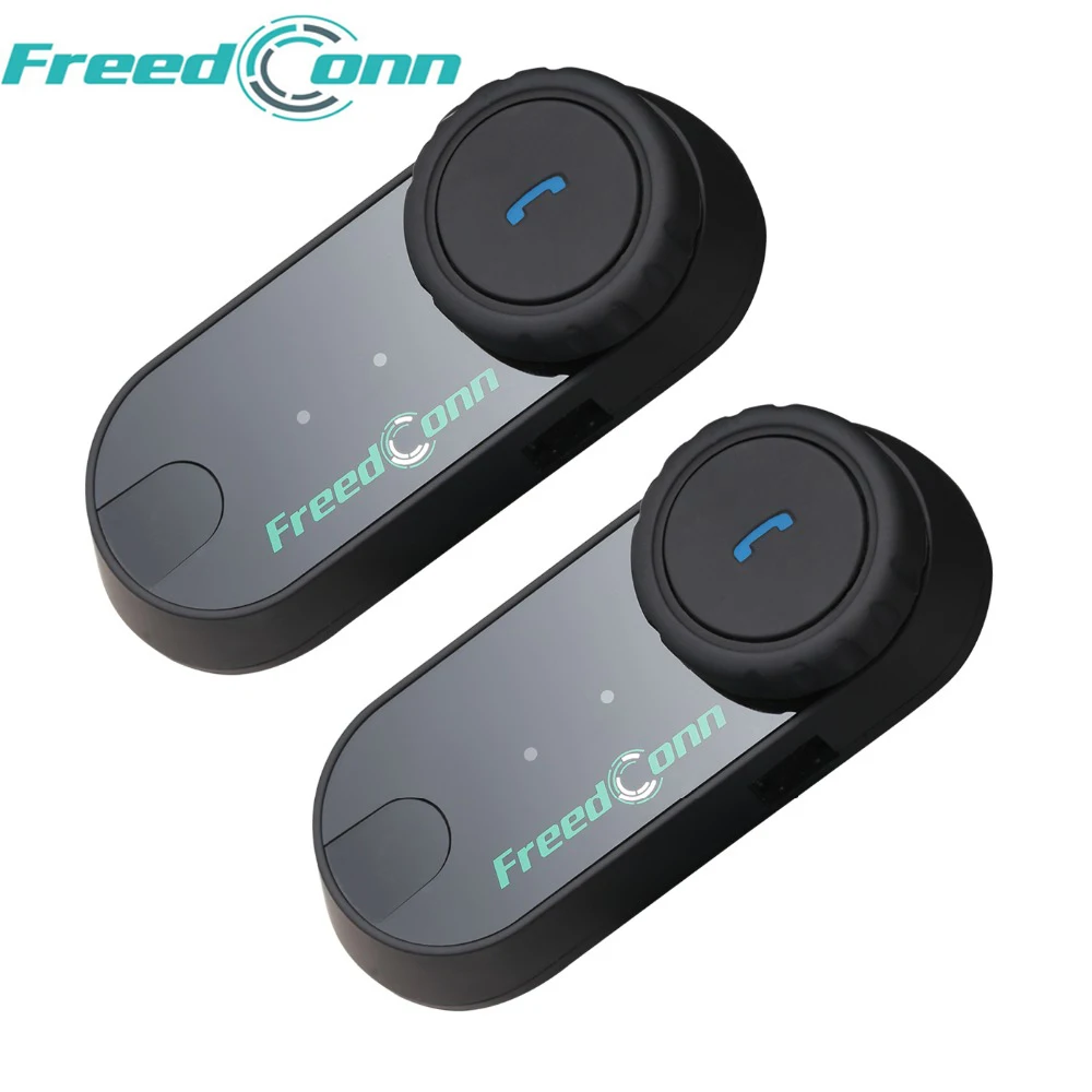 2 pcs BT Interphone Motorcycle Helmet Bluetooth Intercom Wireless Moto ...