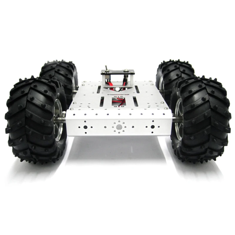 Robot de rueda grande de Metal 4wd, chasis de cuatro ruedas de coche ...