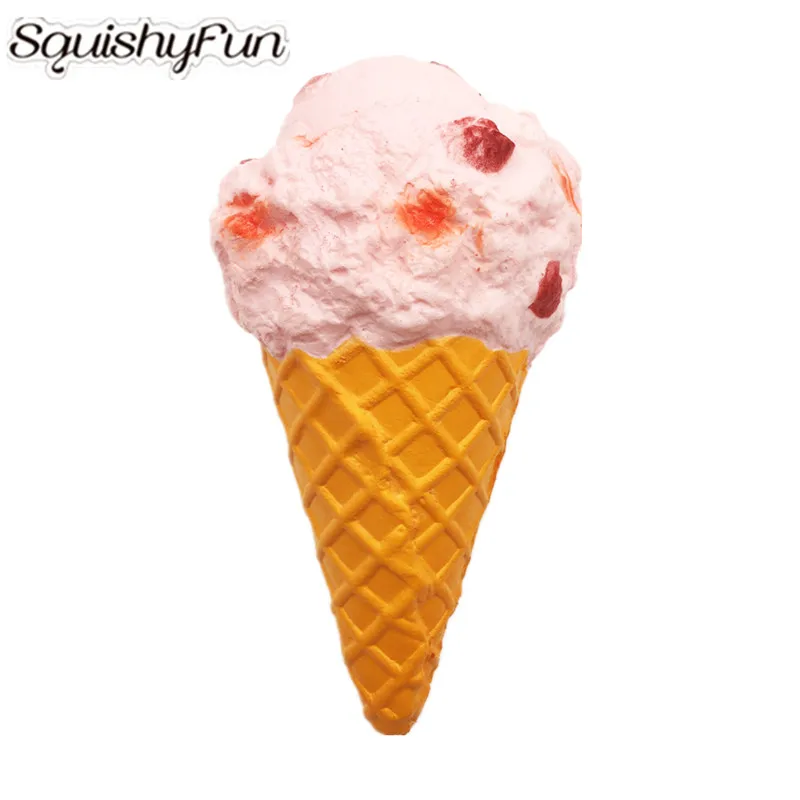 Squishy Huge Ice Cream Cones Slow Rising Jumbo Scented Kawaii Squishies ...