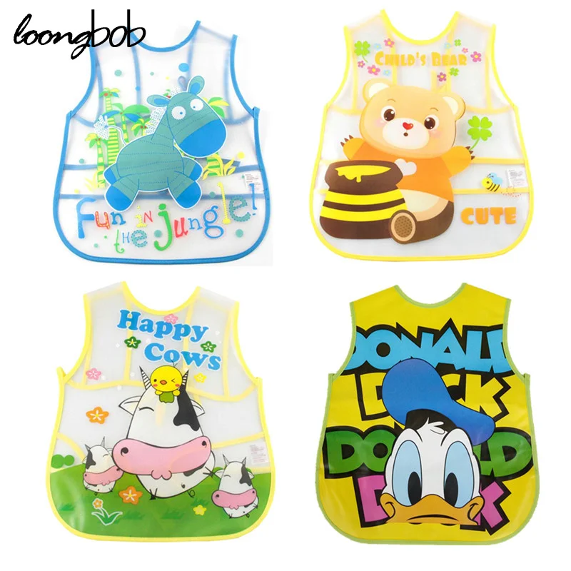 Baby Bibs Waterproof EVA Silicone Children Baby Boy Girl Infants Bibs ...
