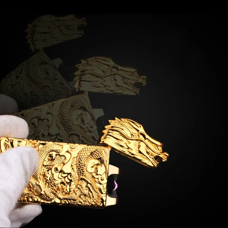 Creative Dragon Head Shaking and Lighting Pulsed ARC Electronic USB ...