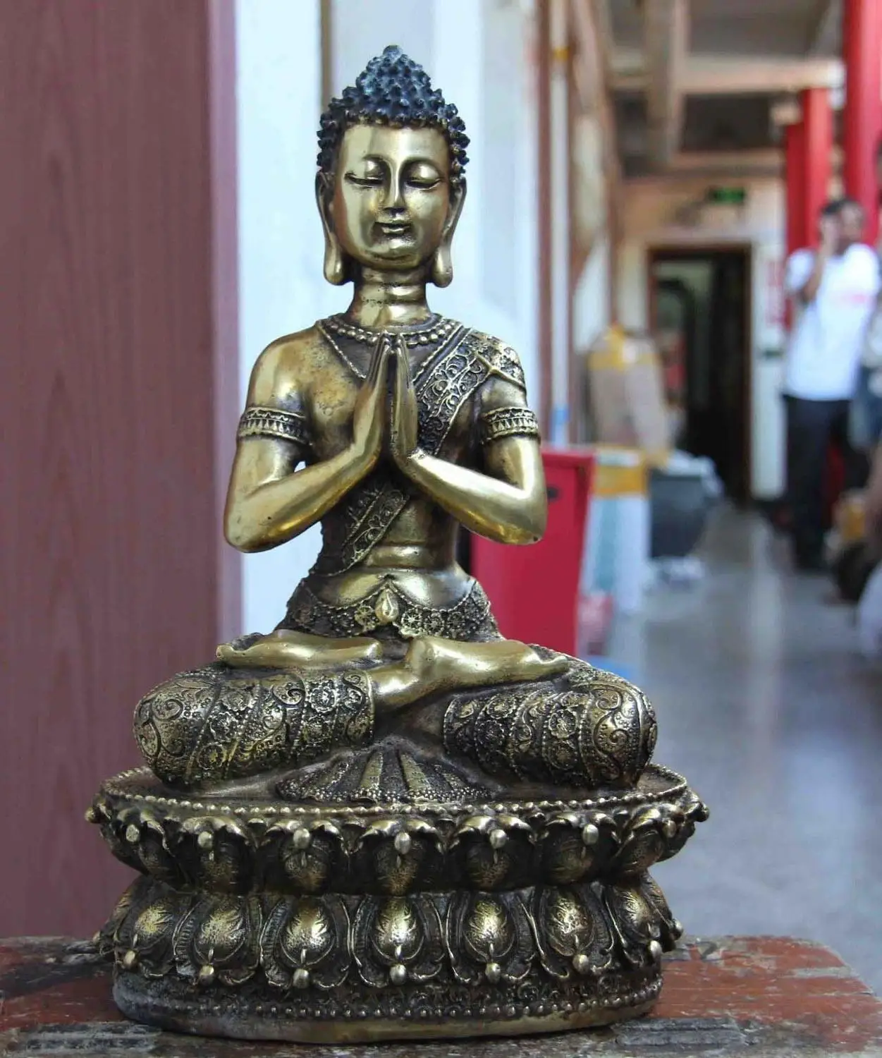 13 Thailand Buddhism Copper Bronze Gild Rulai Tathagata Sakyamuni ...