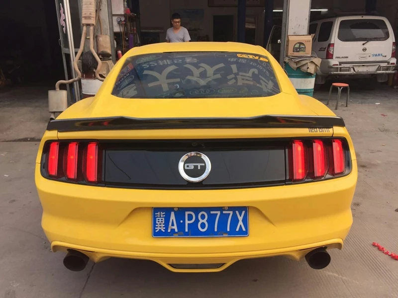 자동차 스타일링 새로운 브랜드 트렁크 부팅 립 리어 스포일러 테일 윙 장식 포드 머스탱 쿠페 2015 2016스포일러 And 날개 Aliexpress