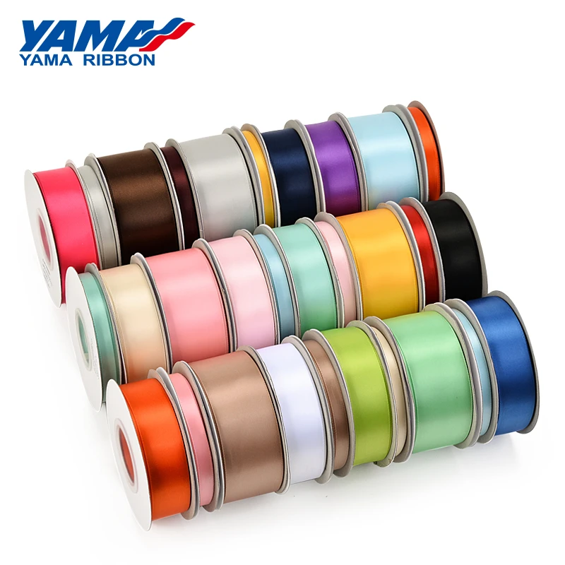Yama 25yards/roll Single Face Satin Ribbon 6 9 13 16 25 38 Mm Ribbons 1 ...