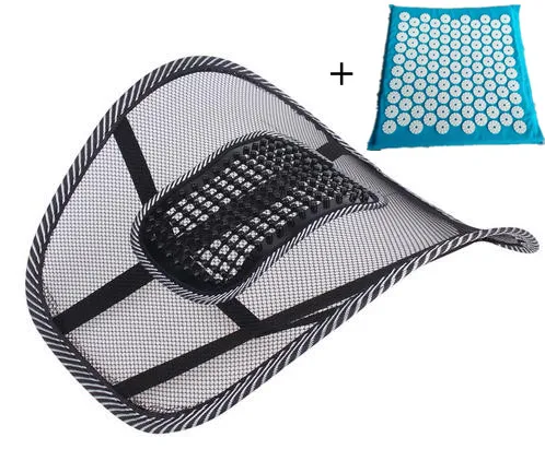 (Acupuncture Cushion+Mesh Chair Relief Lumbar Back Support Car Cushion ...