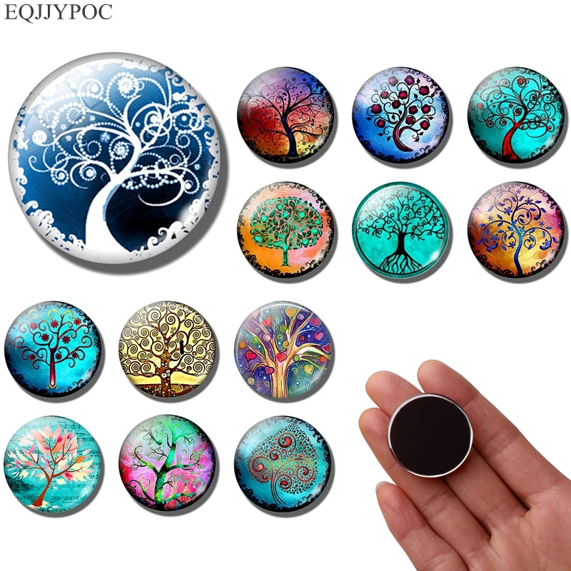 Klimt-Tree-Of-Life-Fridge-Magnet-Art-Tree-Refrigerator-Magnets-30MM-Set ...