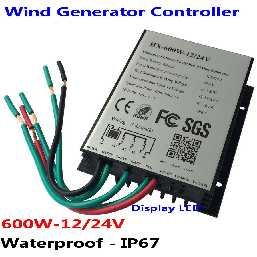 600w Wind Generator Controller 600w 12v/24v Waterproof Wind Turbine ...