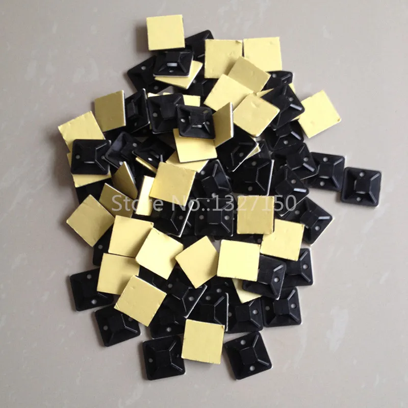 Black-29mmx29mm-1-15-x1-15-Square-Self-Adhesive-Sticky-Cable-Tie-Mount ...