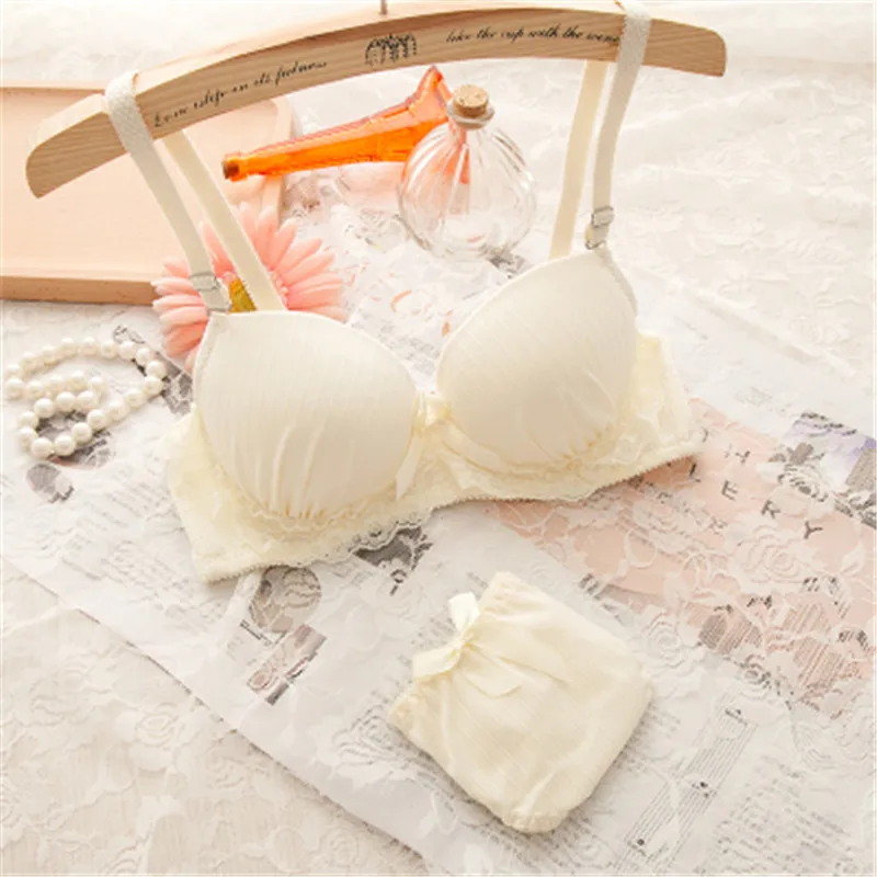 2018 Brand New Puberty Girls Training Bra Set Teenage Bras+Briefs ...