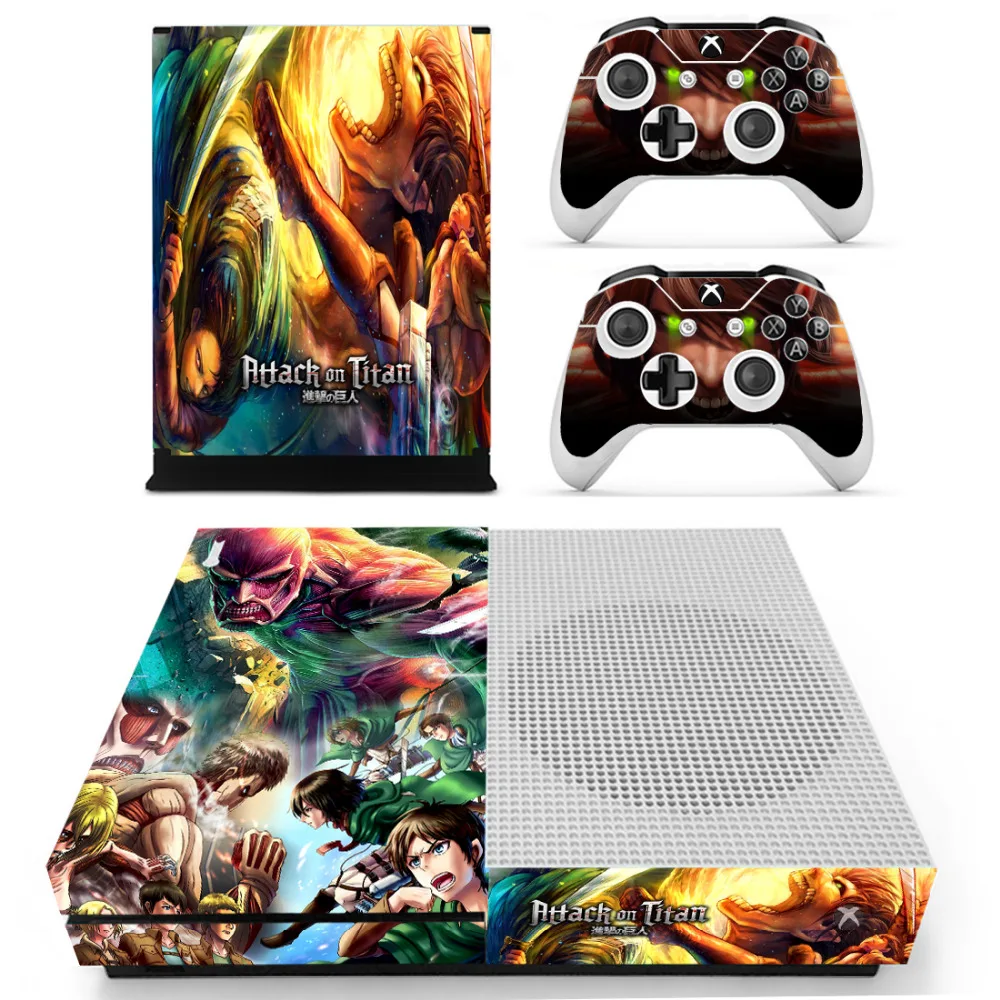 Attack On Titan Skin Sticker for Xbox One S Console and Controllers ...