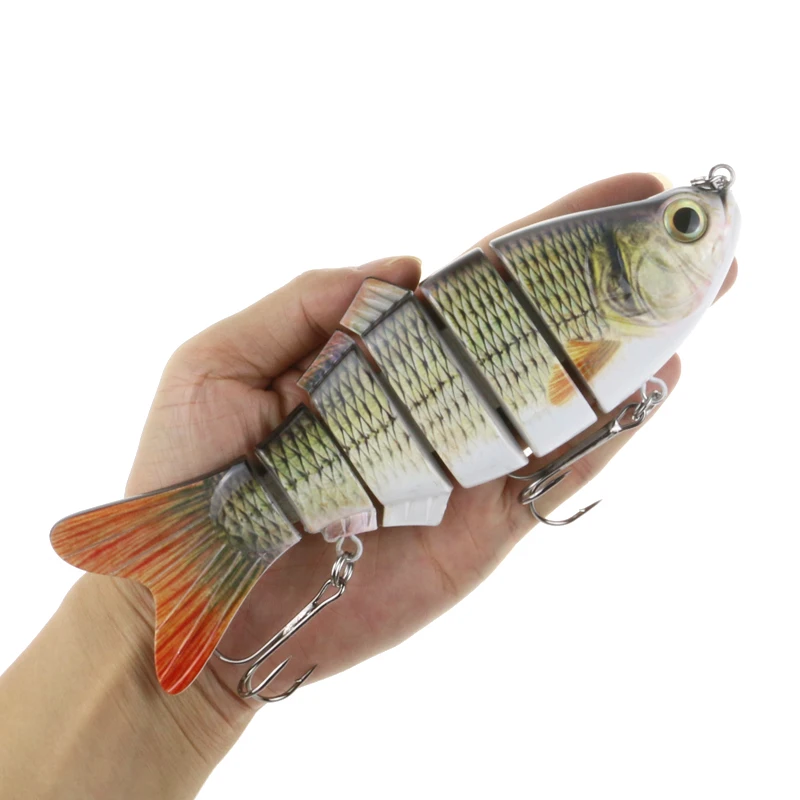 Big Size Fishing Bait 20cm 115g 6 Sections Jointed Lure Sinking Wobbler ...