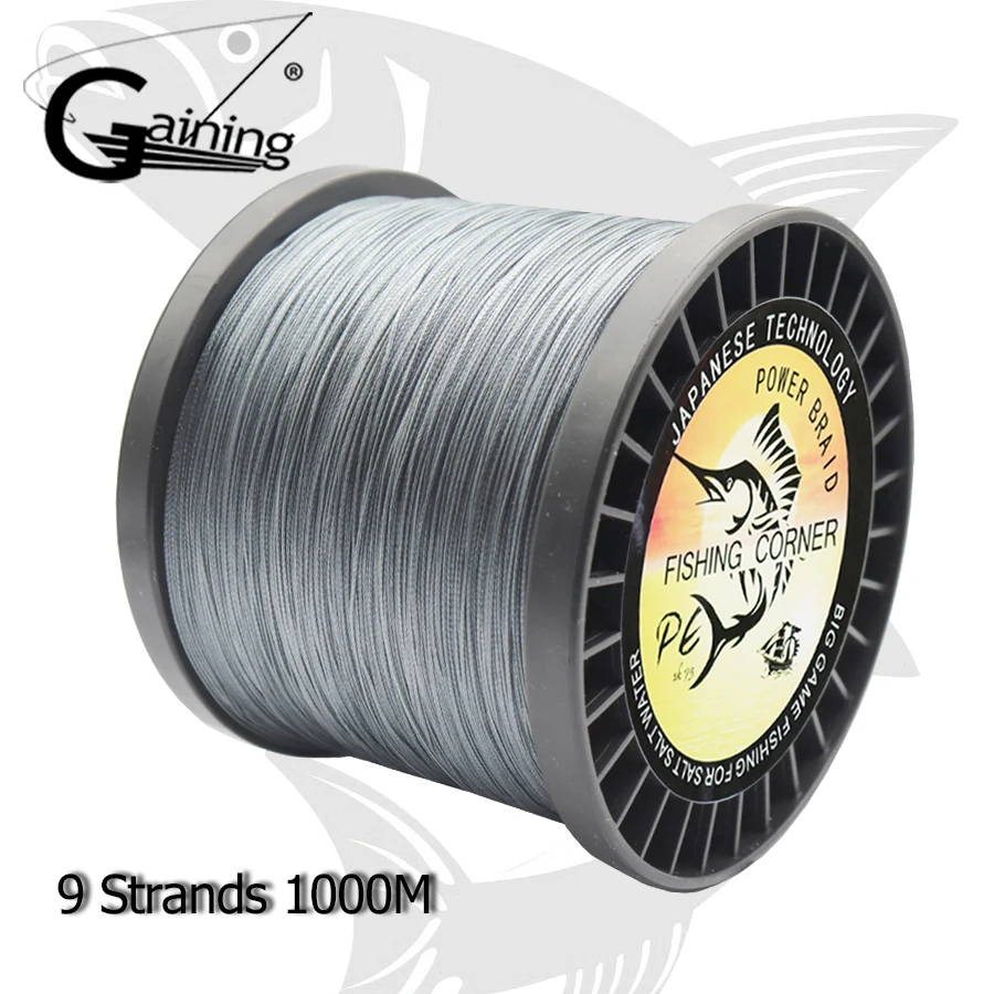 9-Strands-Braided-Fishing-Line-1000M-PE-Wire-Multifilament-Fishing-Line ...