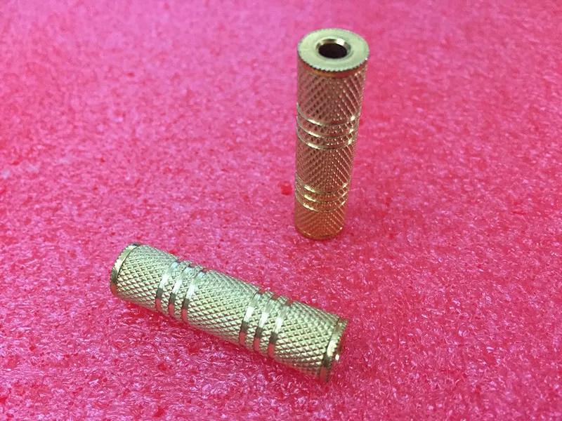 10Pcs 3.5mm Female to 3.5 mm Female F/F Audio Adapter Coupler Metal ...