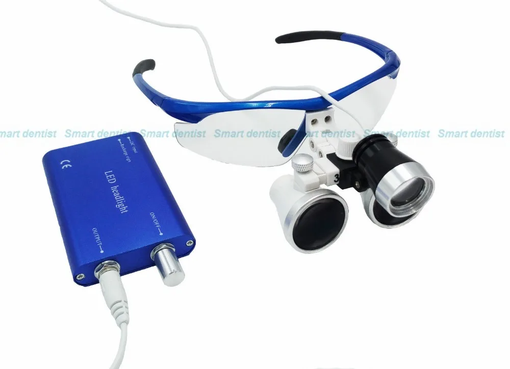 Lupas médicas quirúrgicas dentales, binoculares de 3,5x420mm + lámpara ...