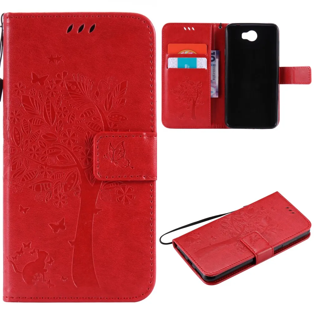 Luxury Wallet Flip Leather Case For Huawei Ascend Y3 II Y5 II Y6 Y625 ...