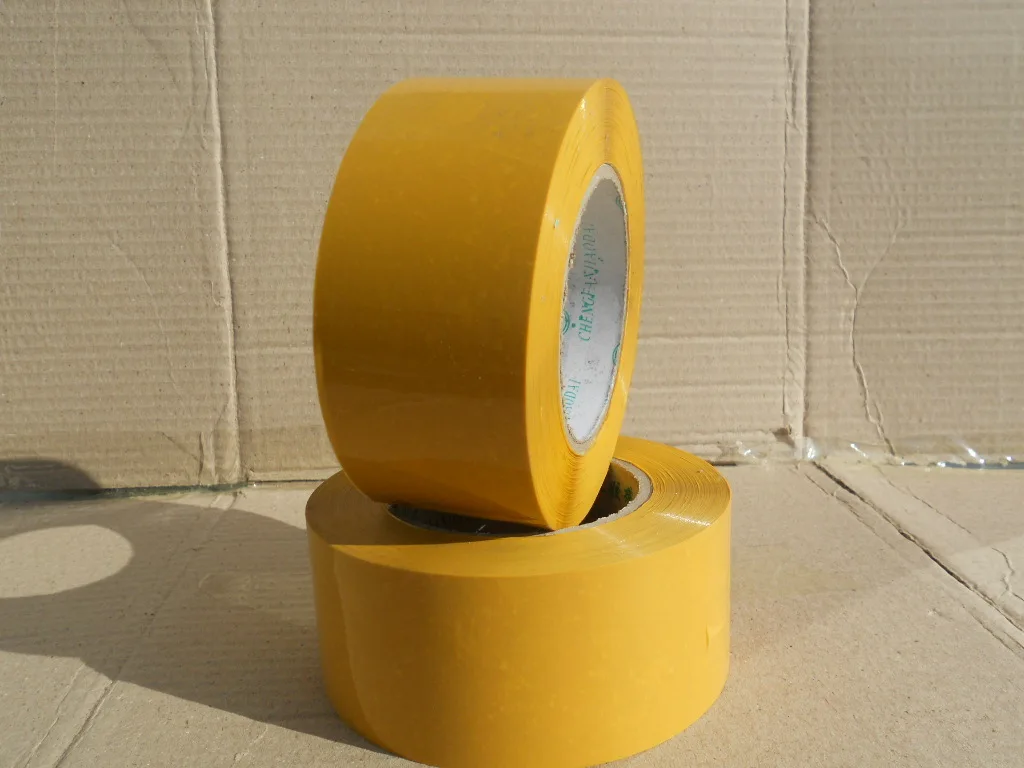 Yellow tape sealing tape yellow adhesive tape 55mm 180m|tape hand|tape ...