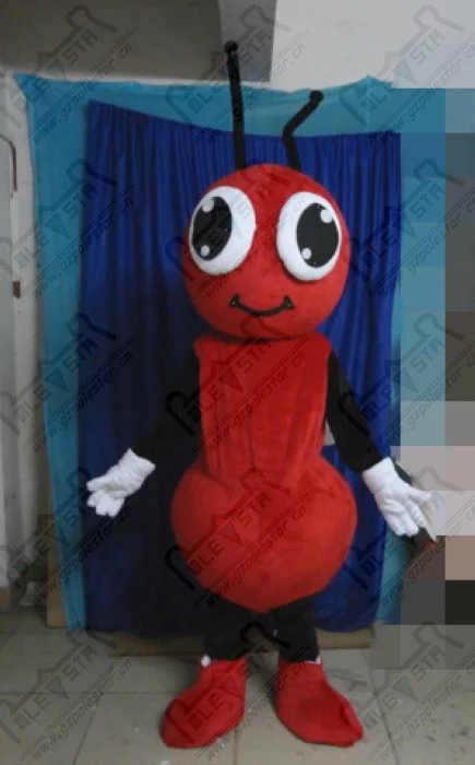 High Quality Eva Head With Fan And Helmet Red Body Ant Mascot Costumes